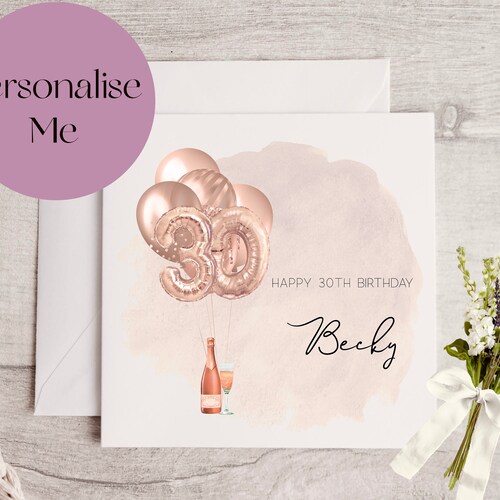 Happy 30th Birthday MALE / MENS THIRTY Greetings Card Born - Etsy