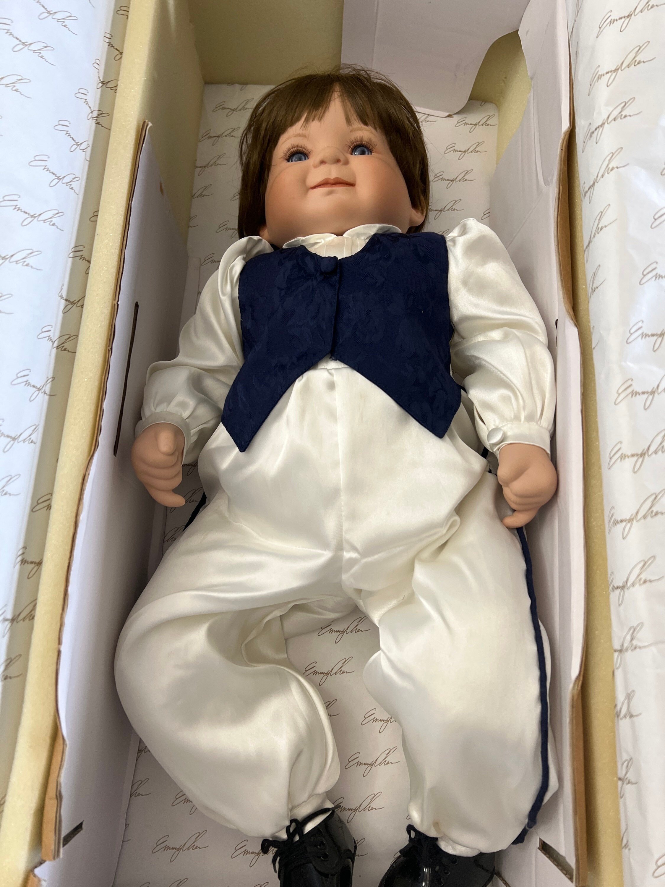 Vintage Exclusively Yours Porcelain Doll benjamin by Emma Chen. 388 of ...