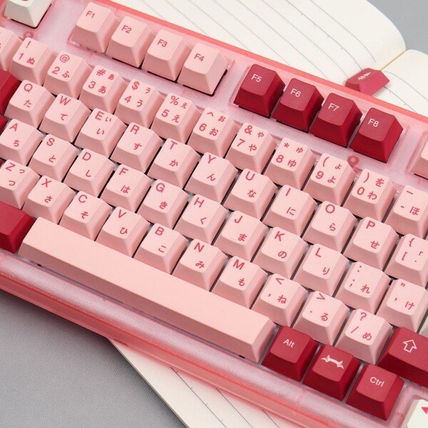 Pink Korean Keycaps - Etsy