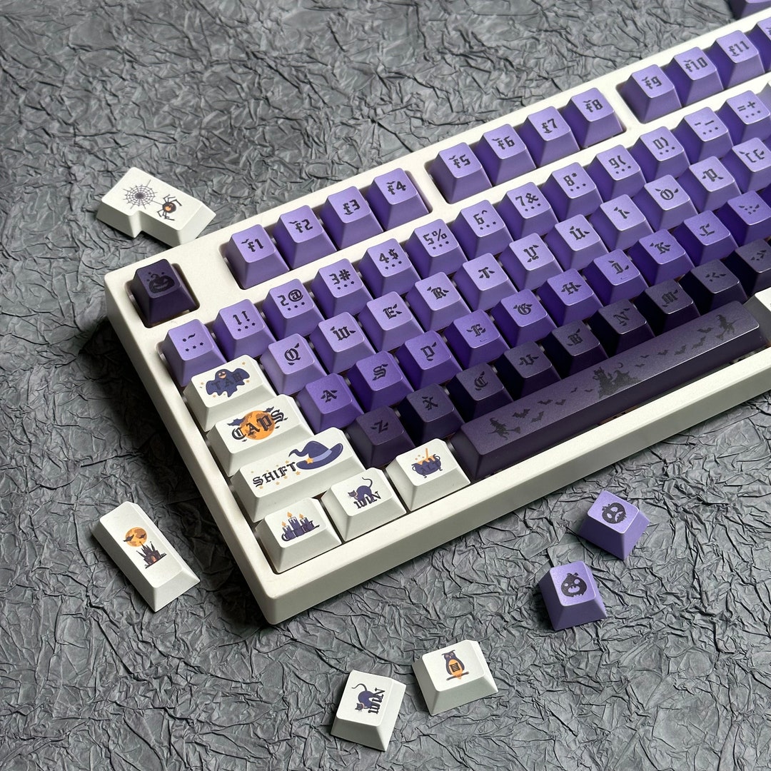 Witch Keycaps Set Purple Keycap Set Keycaps Set for Women - Etsy