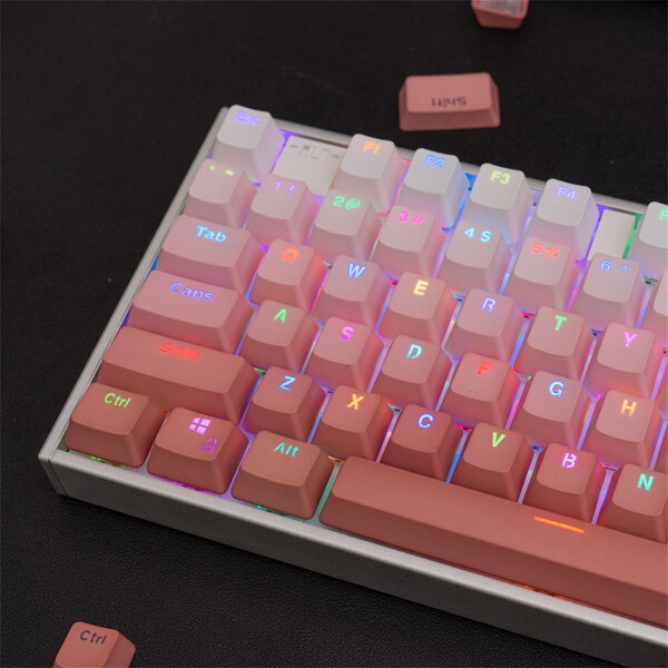 Pink Korean Keycaps - Etsy