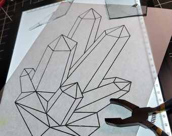 Crystal Stained Glass Pattern - Etsy