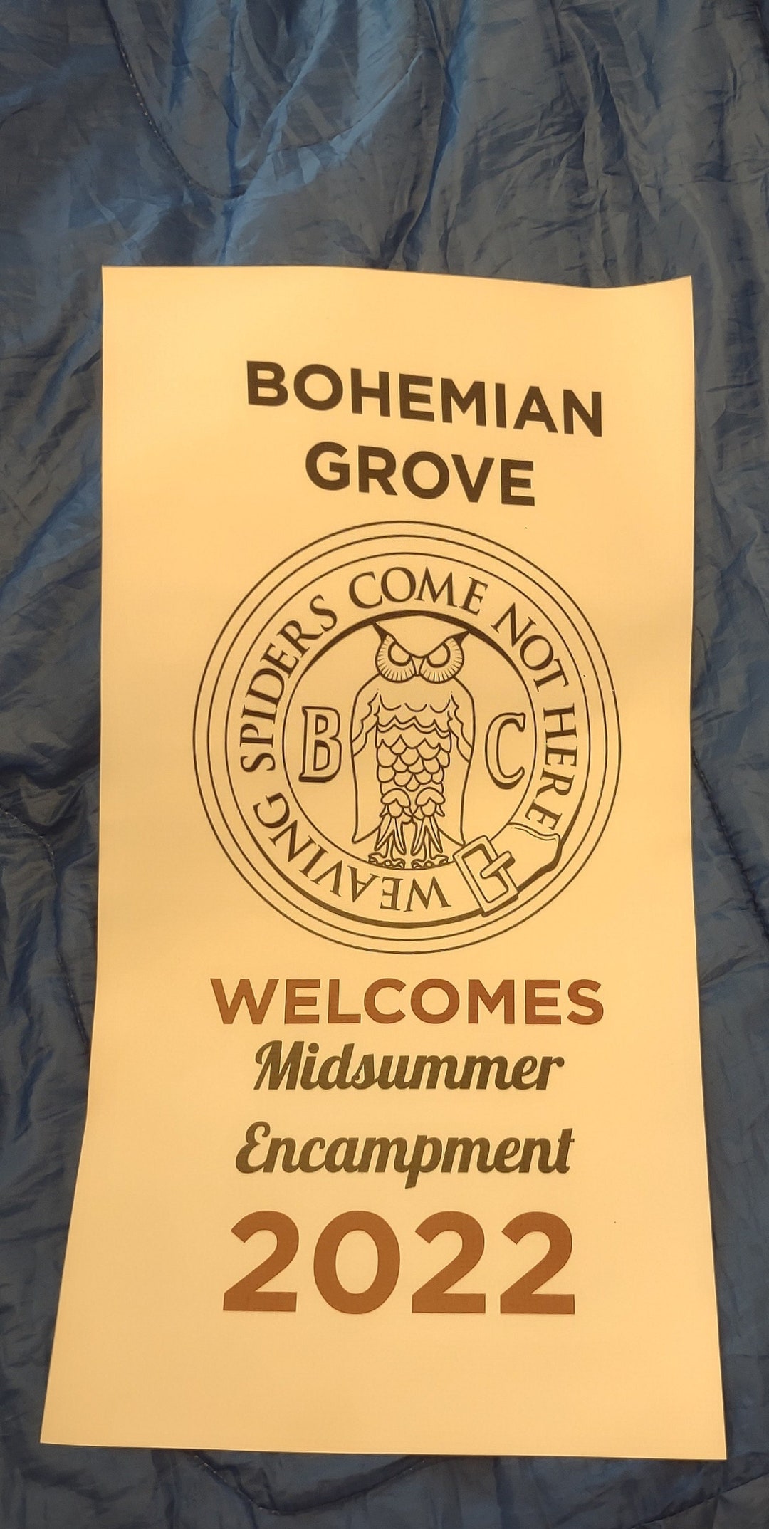 2022 Bohemian Grove Midsummer Encampment 2'x1' Banner - Etsy