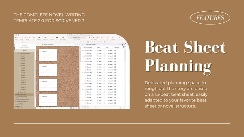 The Complete Novel Writing Template for Scrivener 3 | Novel Writing ...