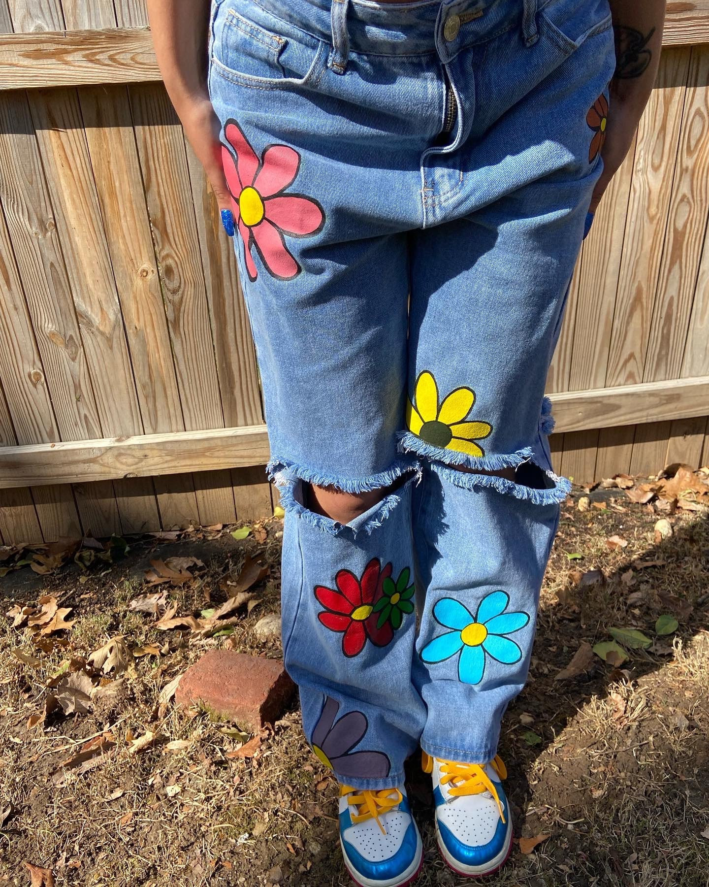 Custom Flower Denims - Etsy