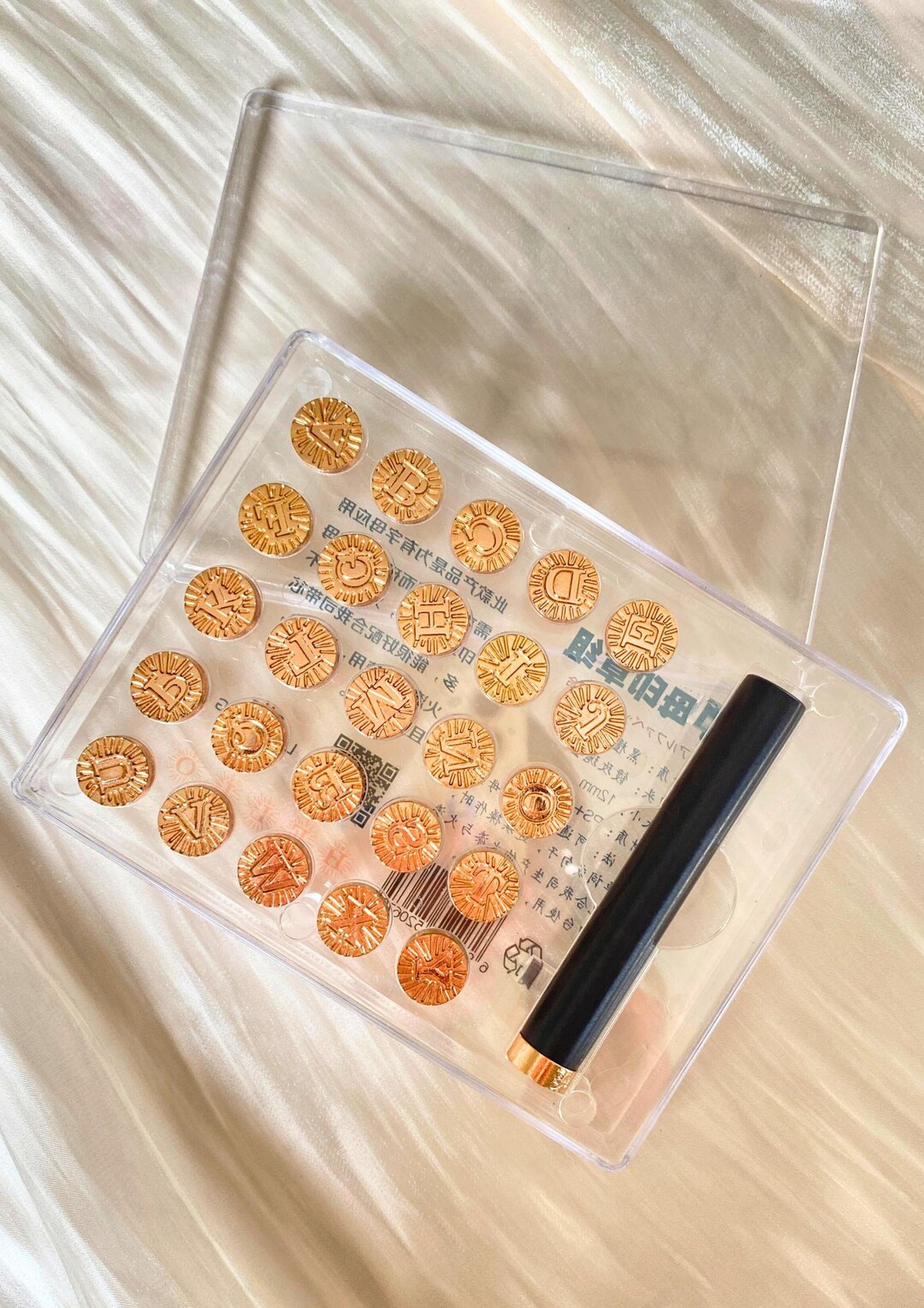 Mini Letter Stamp Set, 12mm Sealing Wax Set, 26 Letters, Unique Wax ...