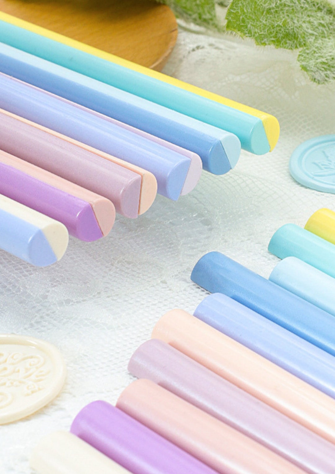 Half Circle Sealing Wax Sticks, 1/2 Glue Gun Wax Sticks, 30 Colors ...