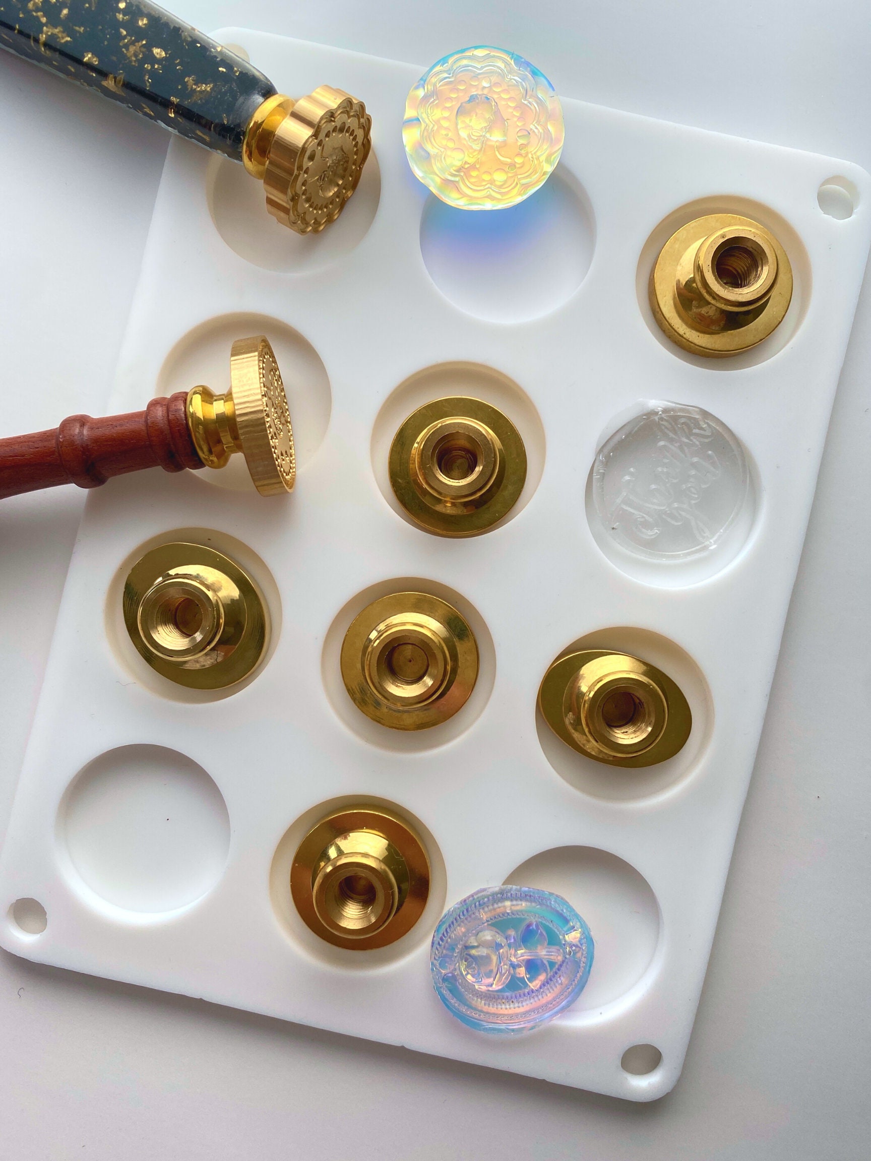 Wax Seal Silicone Mold, 12 Circles, Make Perfectly Round Seals ...