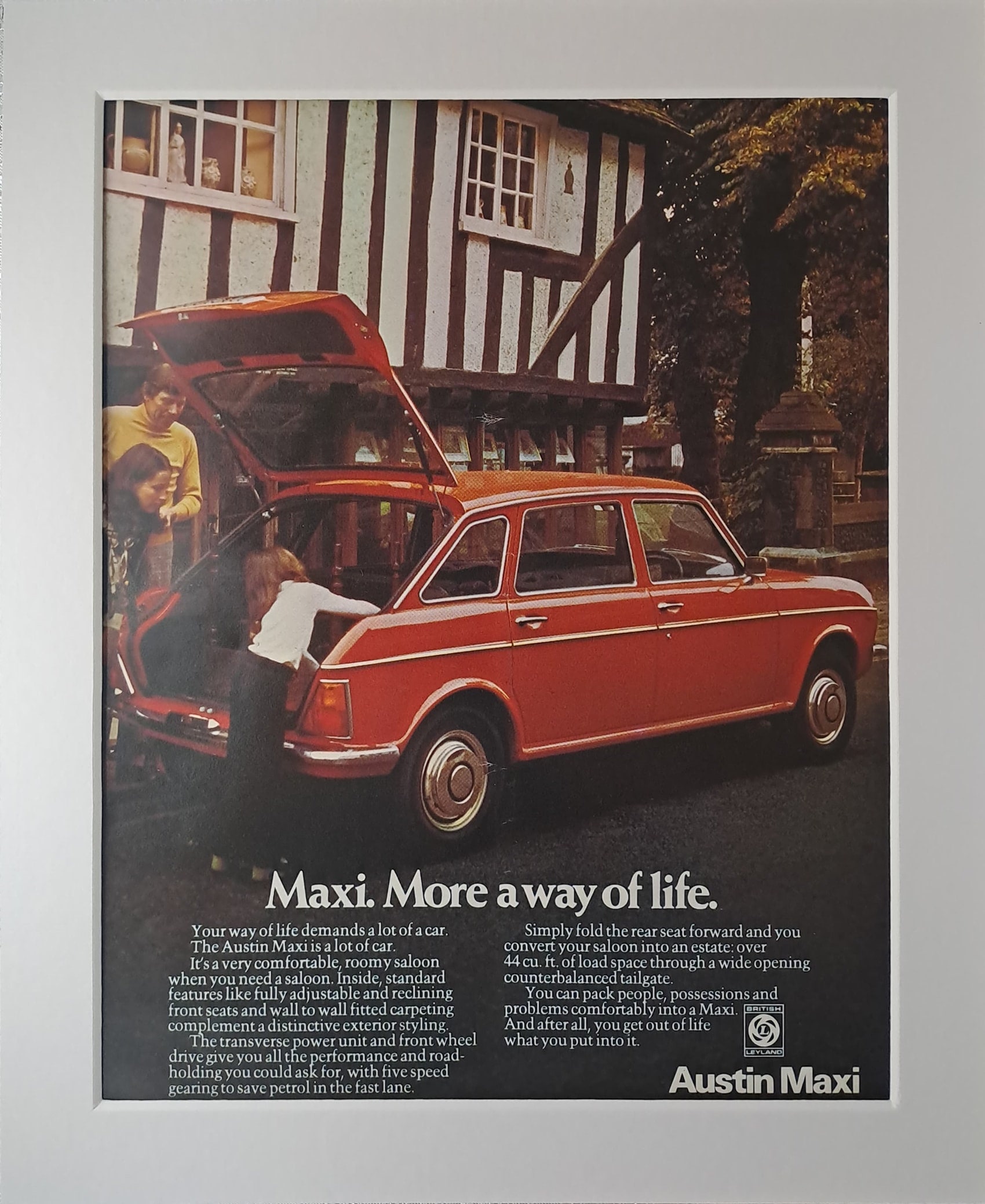 1975 Austin / British Leyland Maxi Car Original Full Page Vintage ...