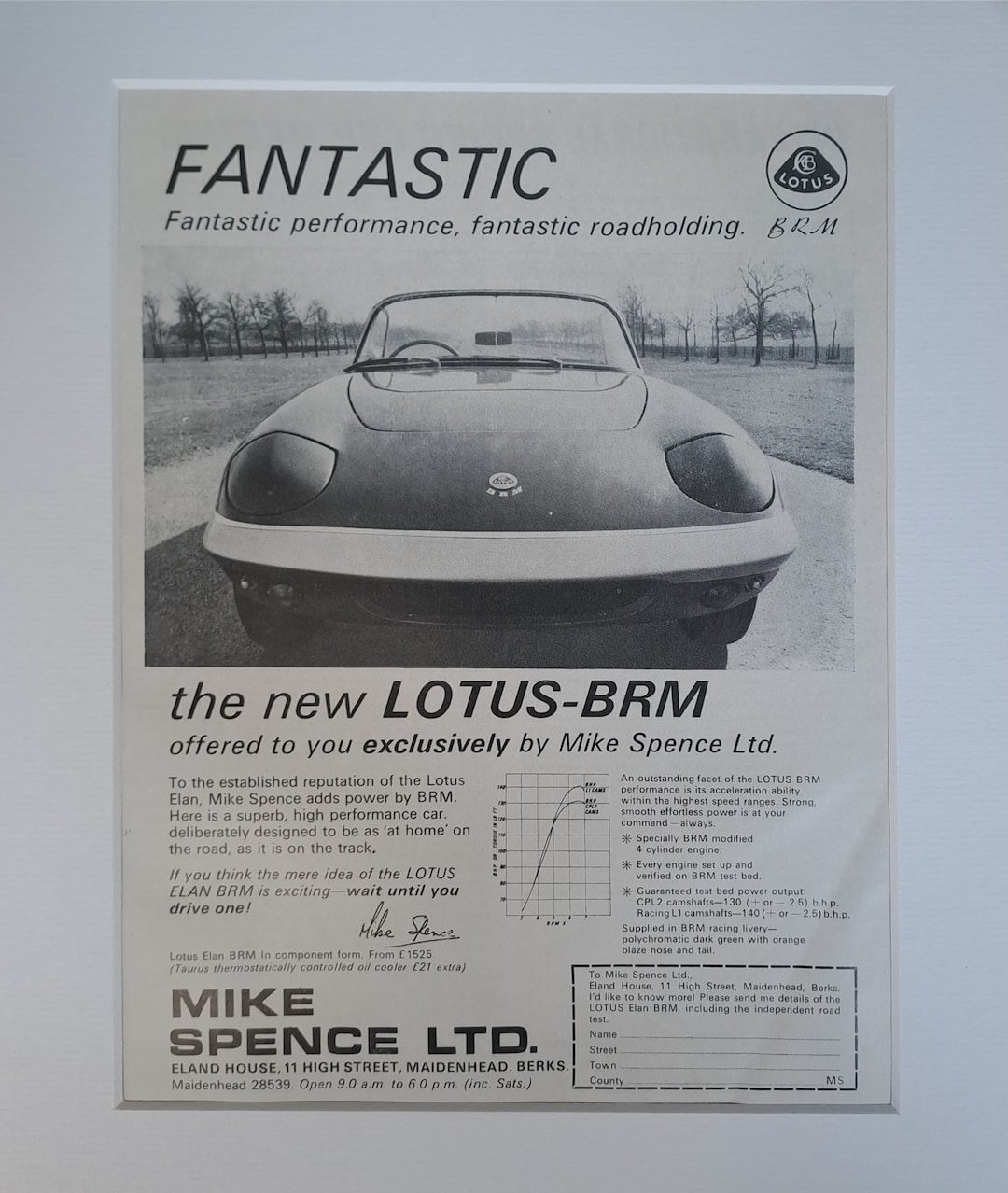 1967 Lotus BRM Car Original Full Page Vintage Magazine Advertisement - Etsy