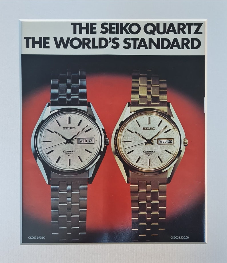 1974 Seiko Quartz Watch Original Full Page Vintage Magazine ...