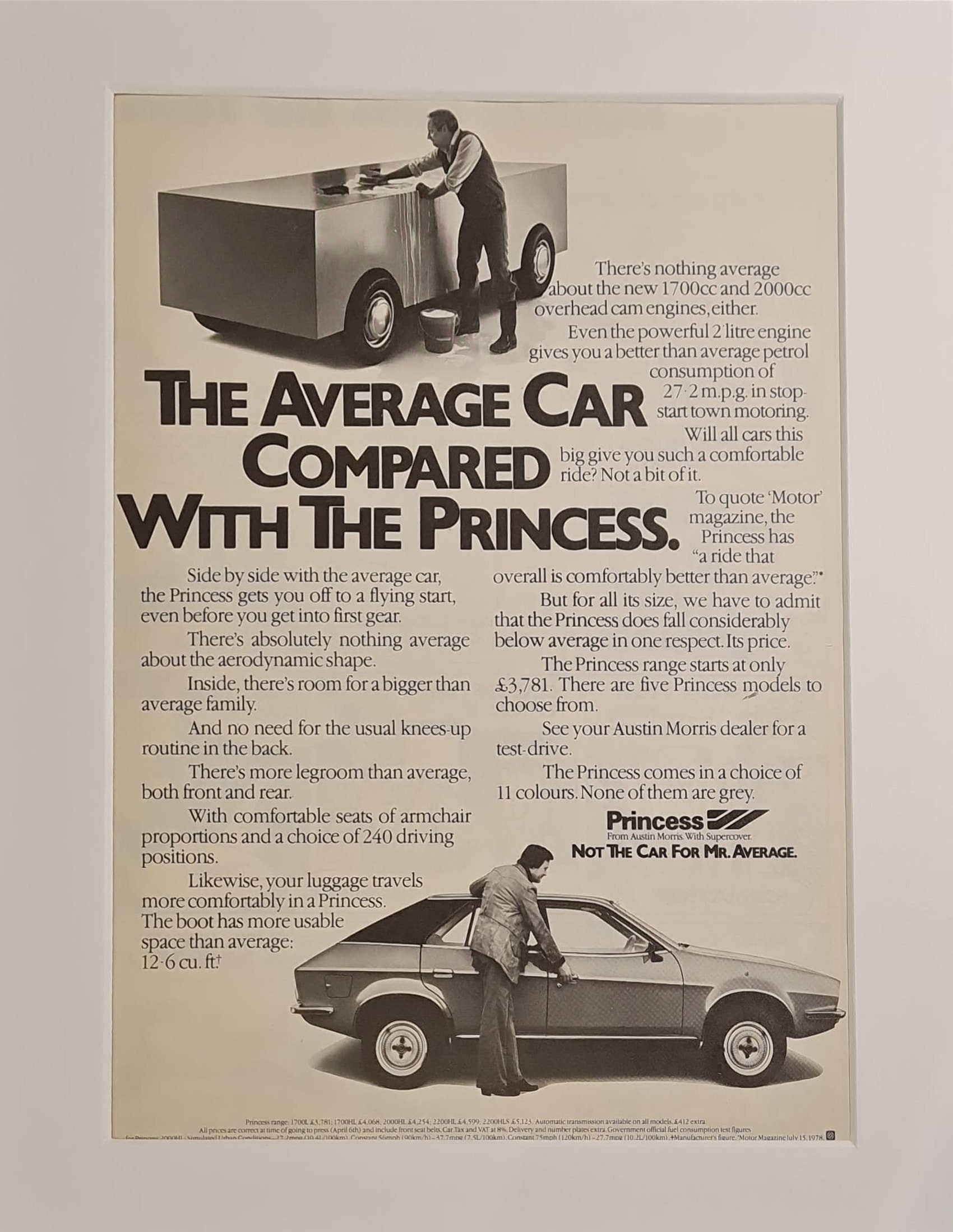 1979 Austin / Morris Princess Car Original Full Page Vintage - Etsy
