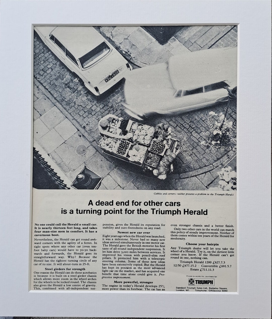 1966 Triumph Herald Car Original Full Page Magazine Advertisement - Etsy