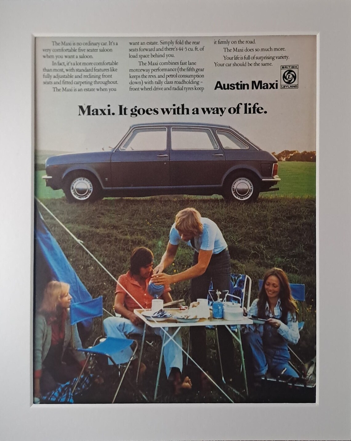 1974 Austin / British Leyland Maxi Car Original Full Page Vintage ...