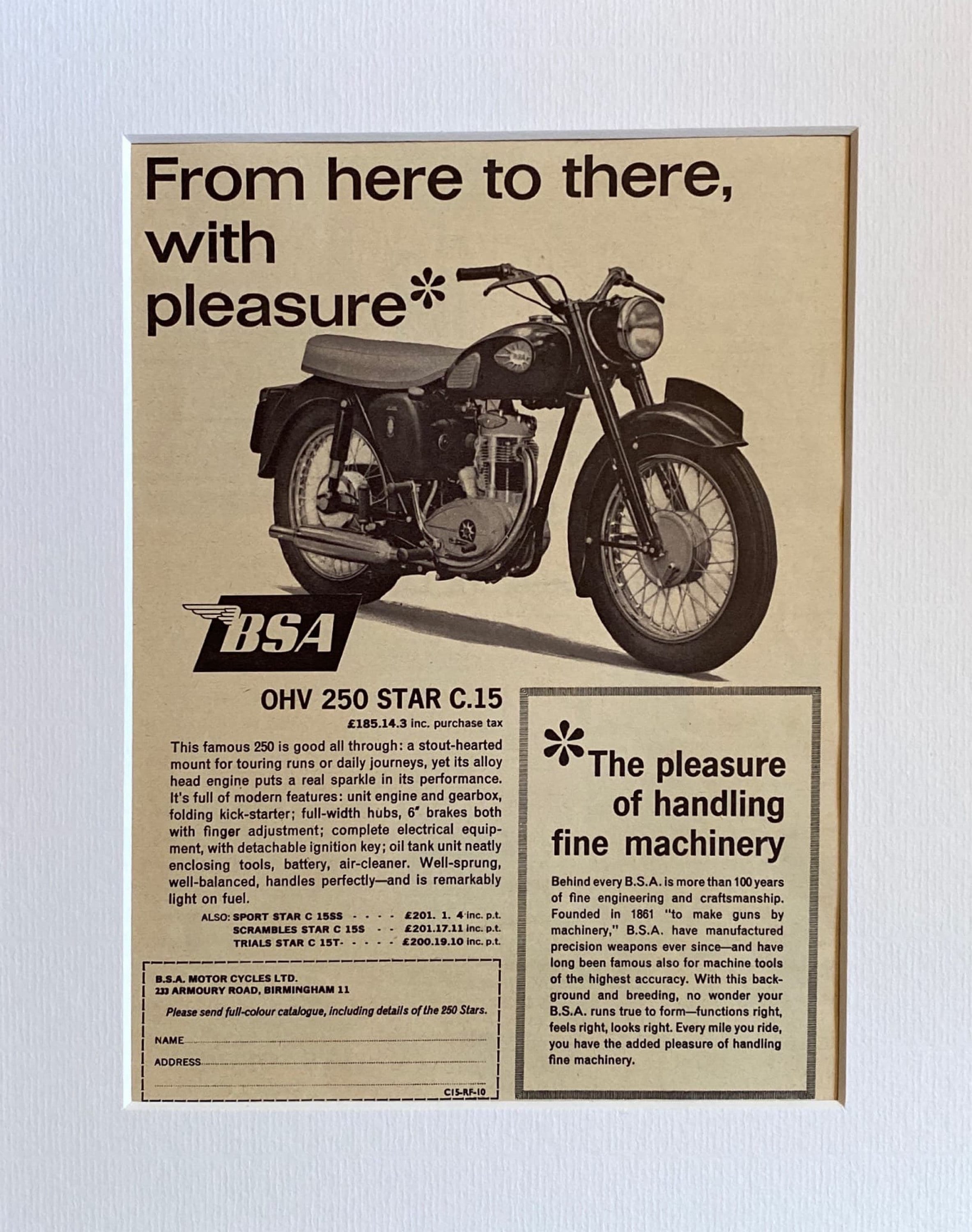 Bsa Motorcycle 250