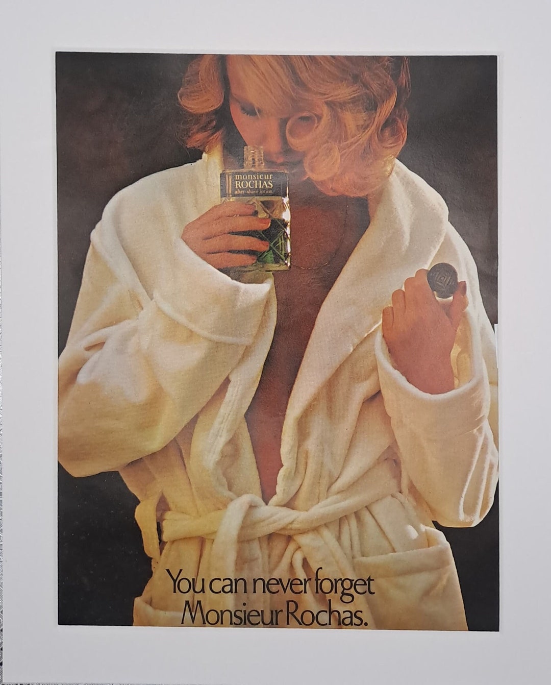 1976 Monsieur Rochas After Shave Original Full Page Vintage Magazine ...