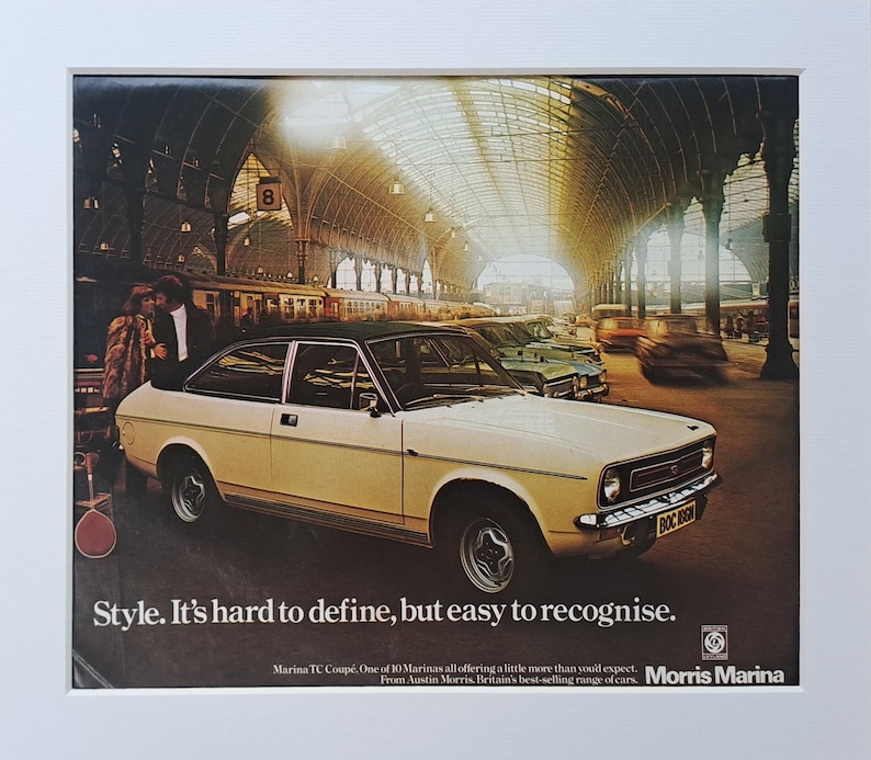1975 Morris Marina Car Original Full Page Vintage Magazine ...