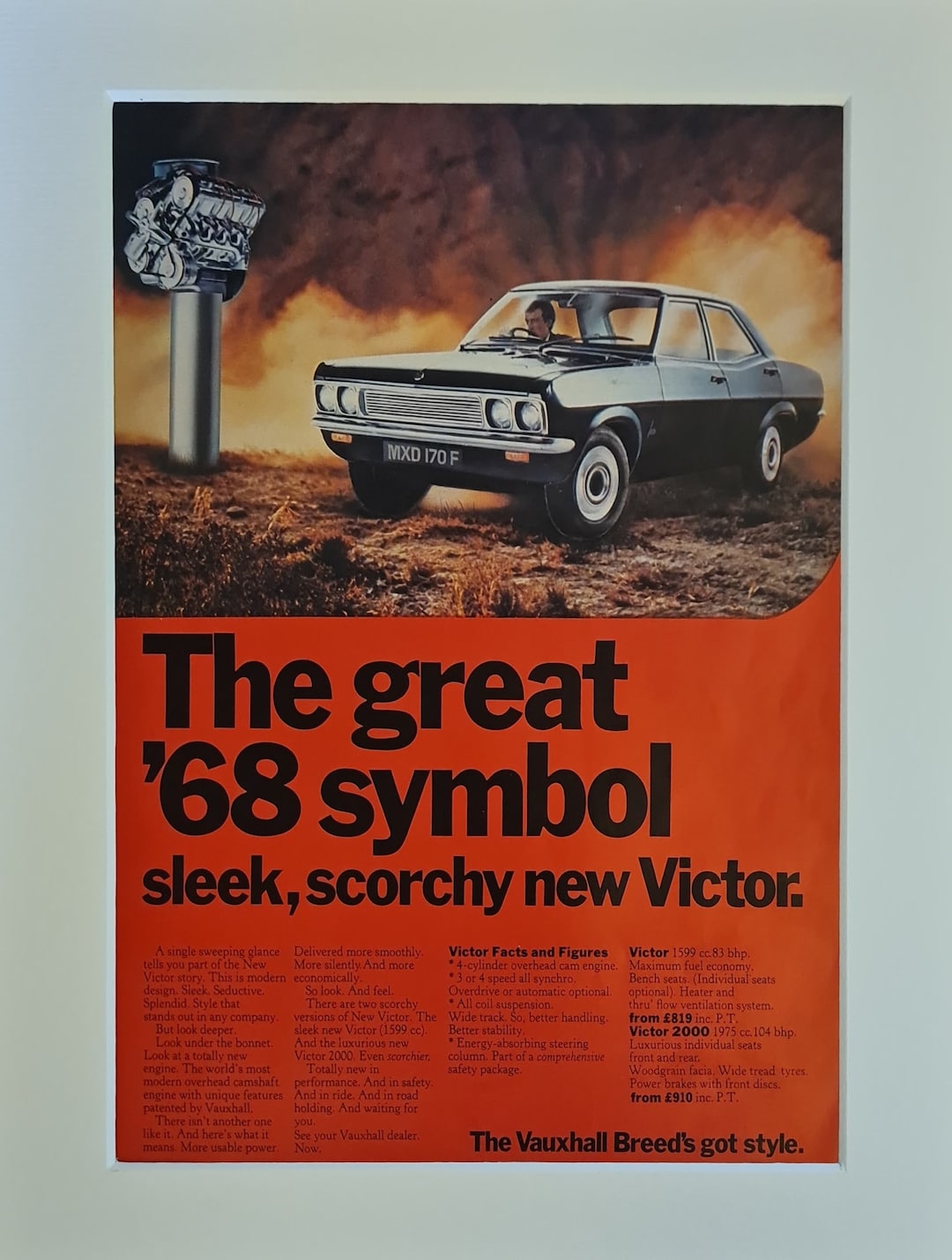 1968 Vauxhall Victor Car Original Full Page Vintage Magazine ...