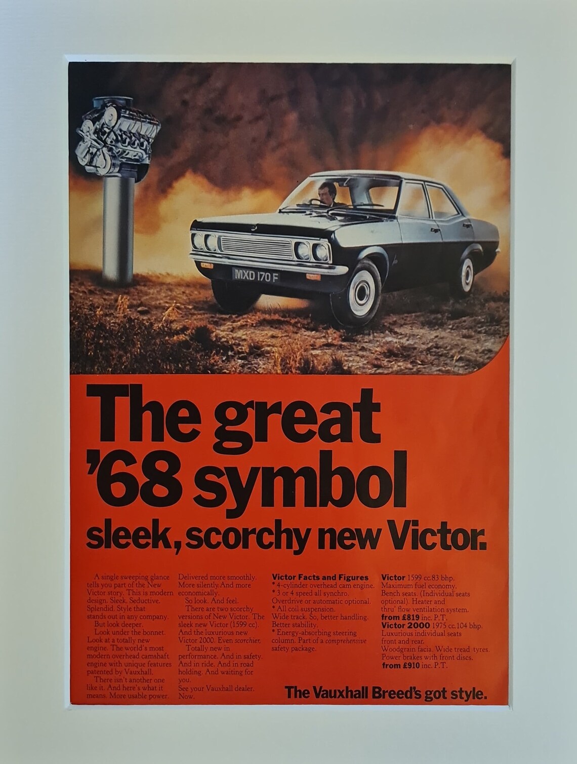 1968 Vauxhall Victor Car Original Full Page Vintage Magazine ...