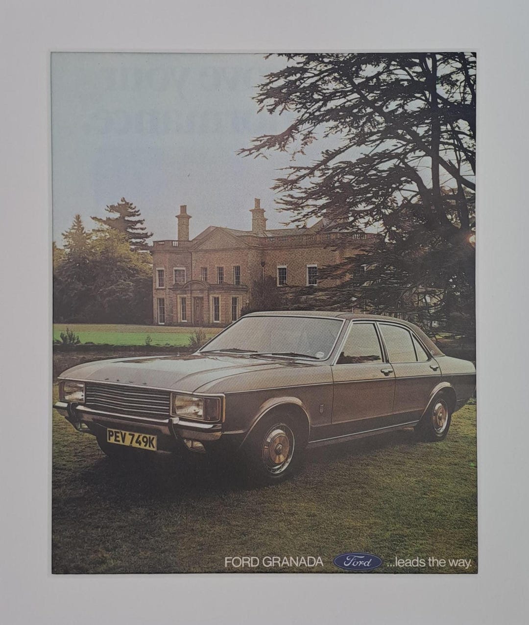 1972 Ford Granada Car Original Full Page Vintage Magazine Advertisement ...