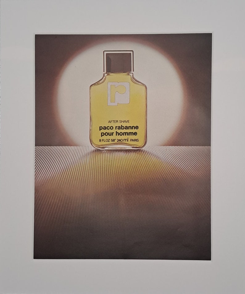 1977 Paco Rabanne, Pour Homme, After Shave Original Vintage Full Page ...