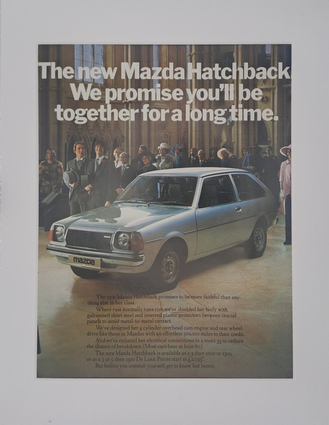 1977 Mazda Hatchback Car Original Full Page Vintage Magazine ...