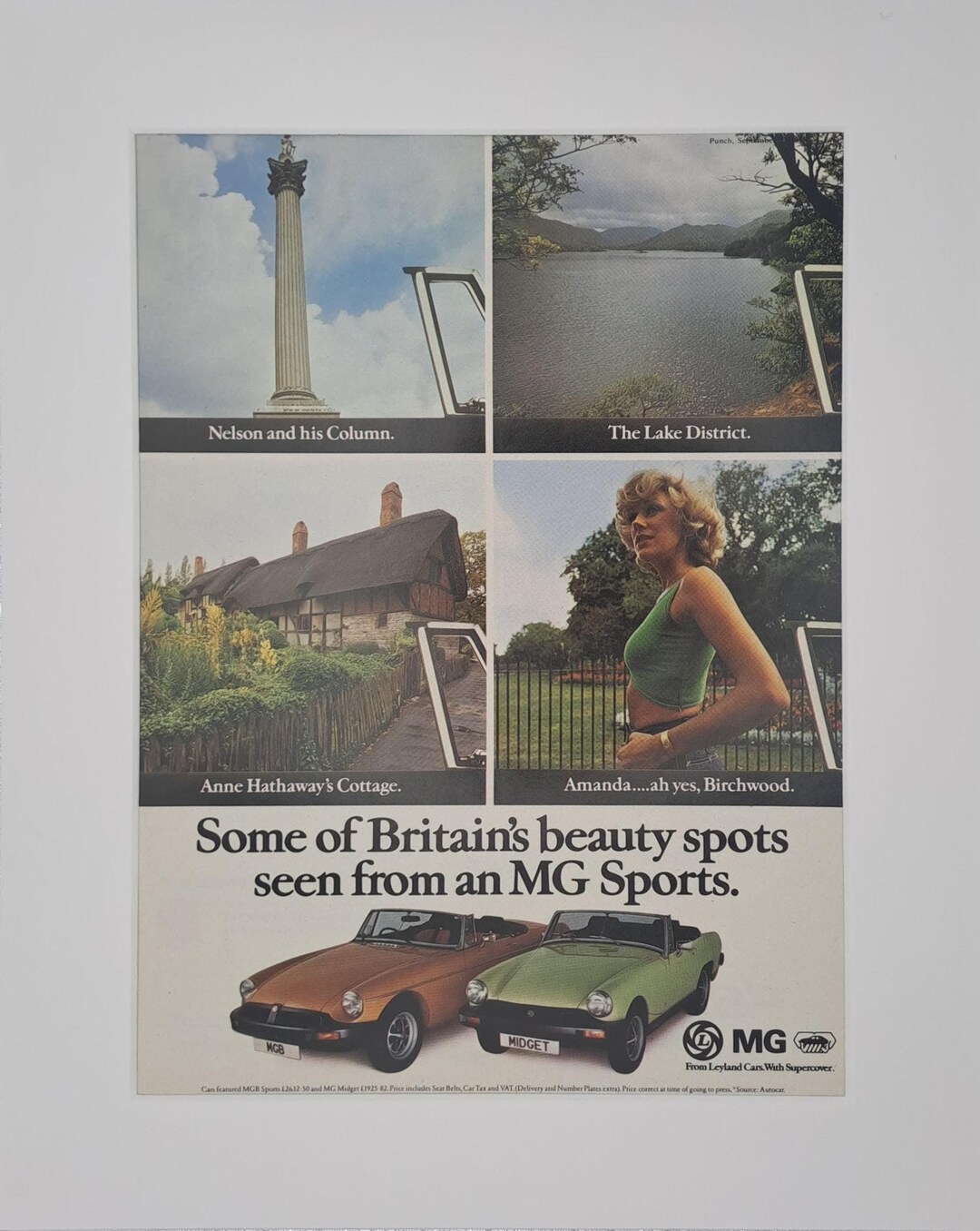 1976 MG Midget and MGB Cars Original Full Page Vintage Advertisement - Etsy