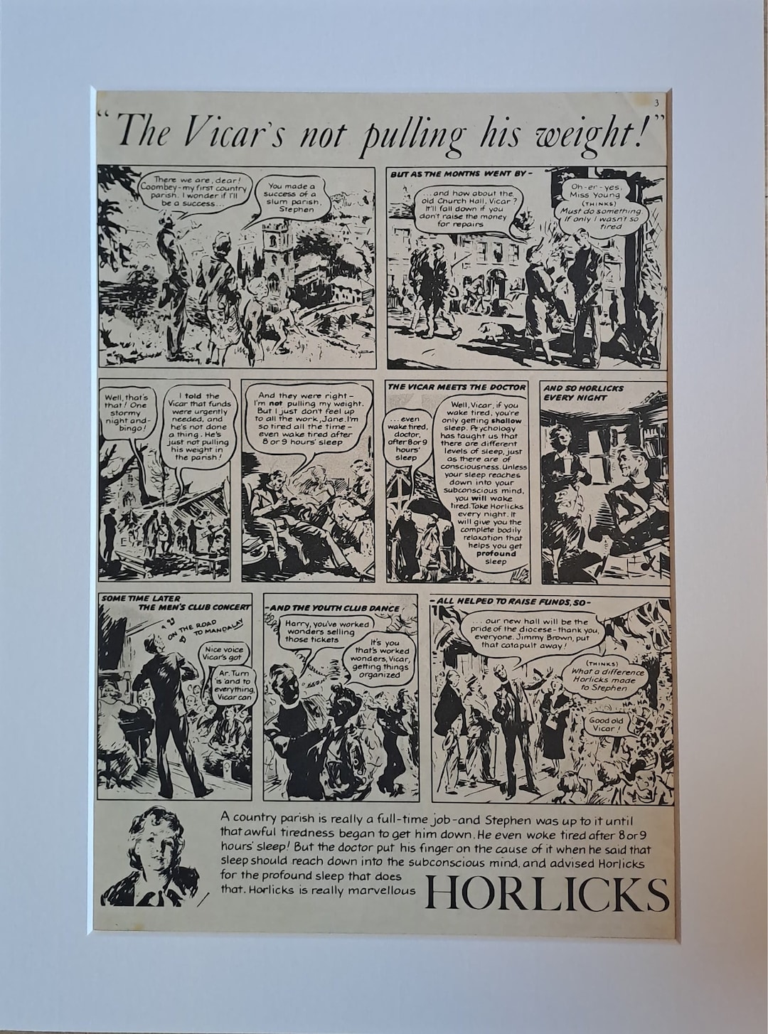 1952 Horlicks Original Vintage Magazine Advertisement - Etsy