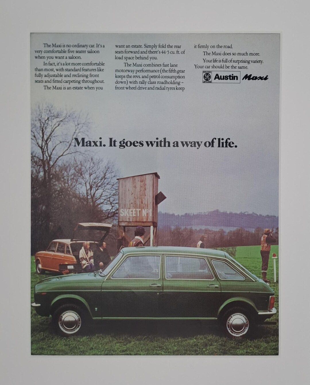 1974 Austin / British Leyland Maxi Car Original Full Page Vintage ...