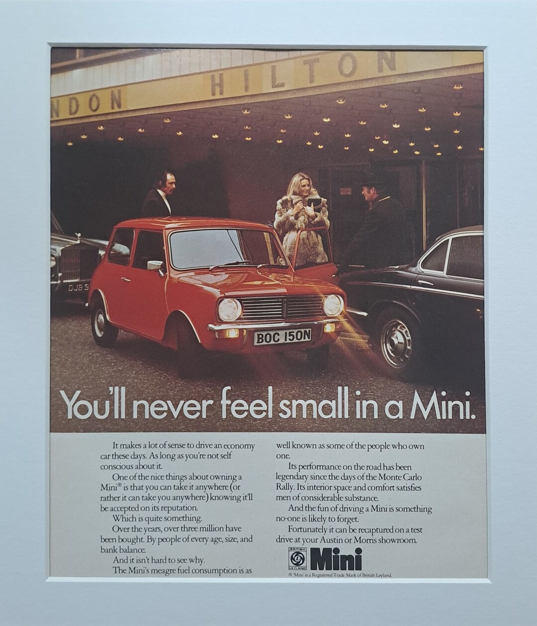 1974 Mini Car Original Full Page Vintage Magazine Advertisement - Etsy