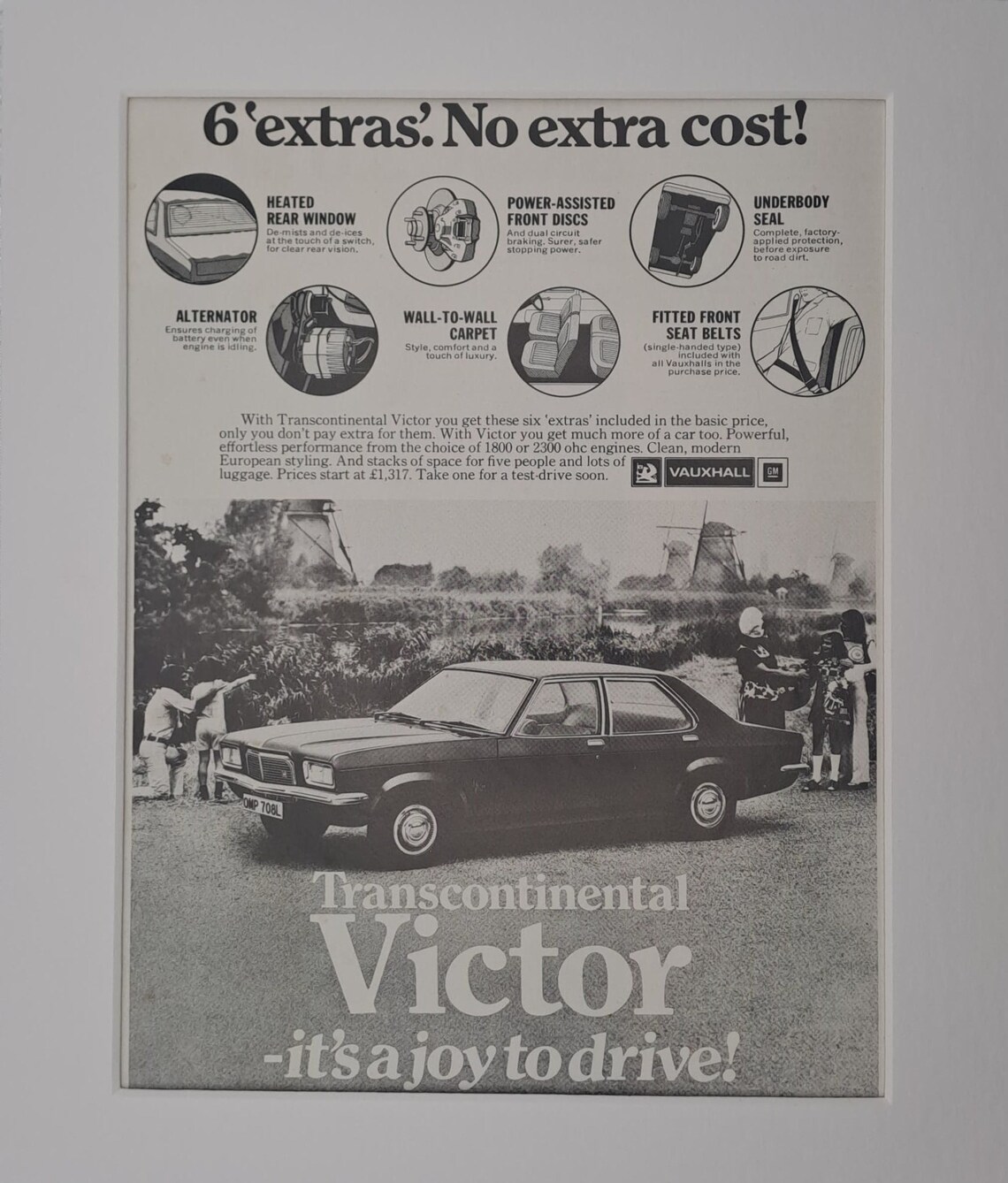 1973 Vauxhall Victor Car Original Full Page Vintage Magazine ...