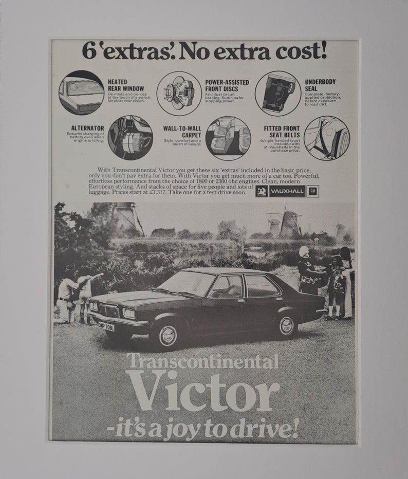 1973 Vauxhall Victor Car Original Full Page Vintage Magazine ...
