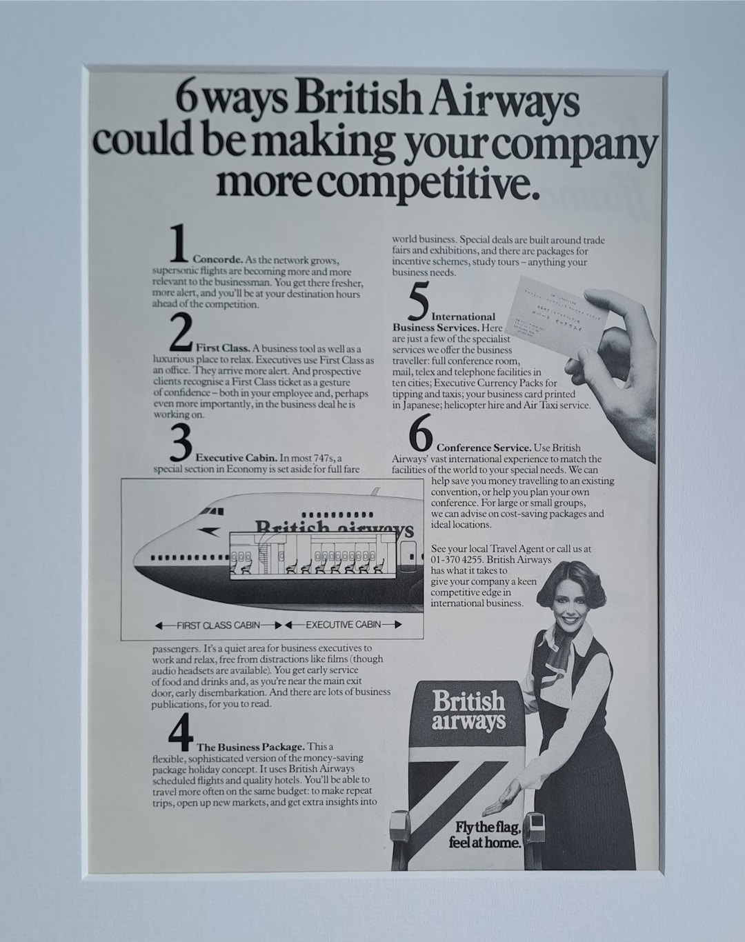 1977 British Airways Original Vintage Full Page Magazine - Etsy