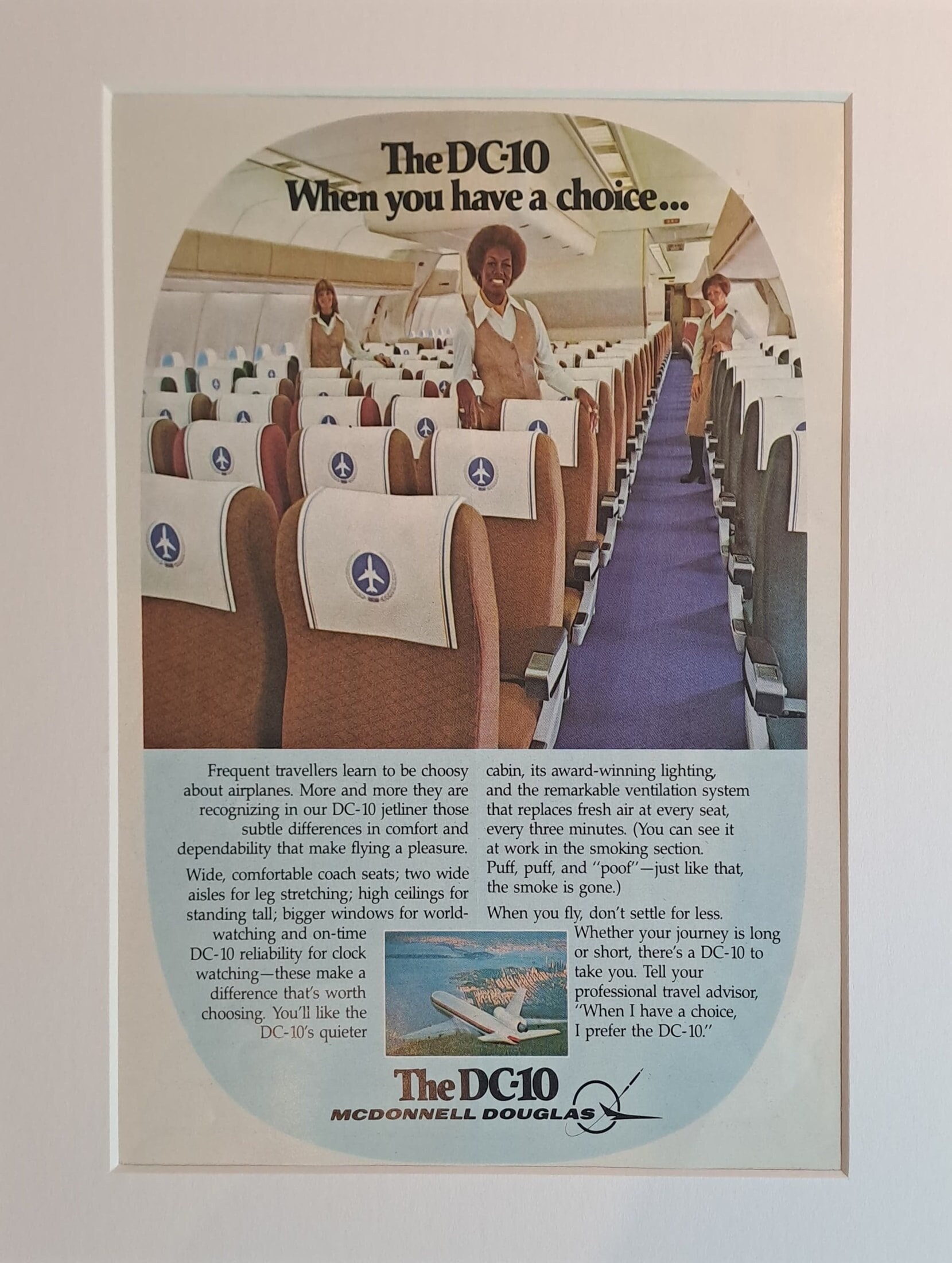 1977 Mcdonnell Douglas DC-10 Airplane Vintage Full Page Magazine Advertisement - Etsy