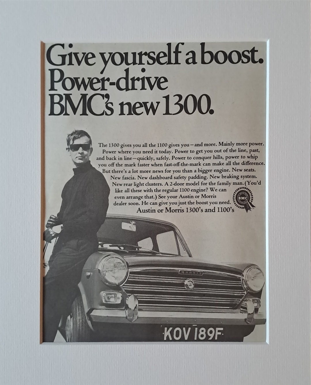 1967 Austin / Morris 1300 and 1100 Cars Original Full Page Vintage ...