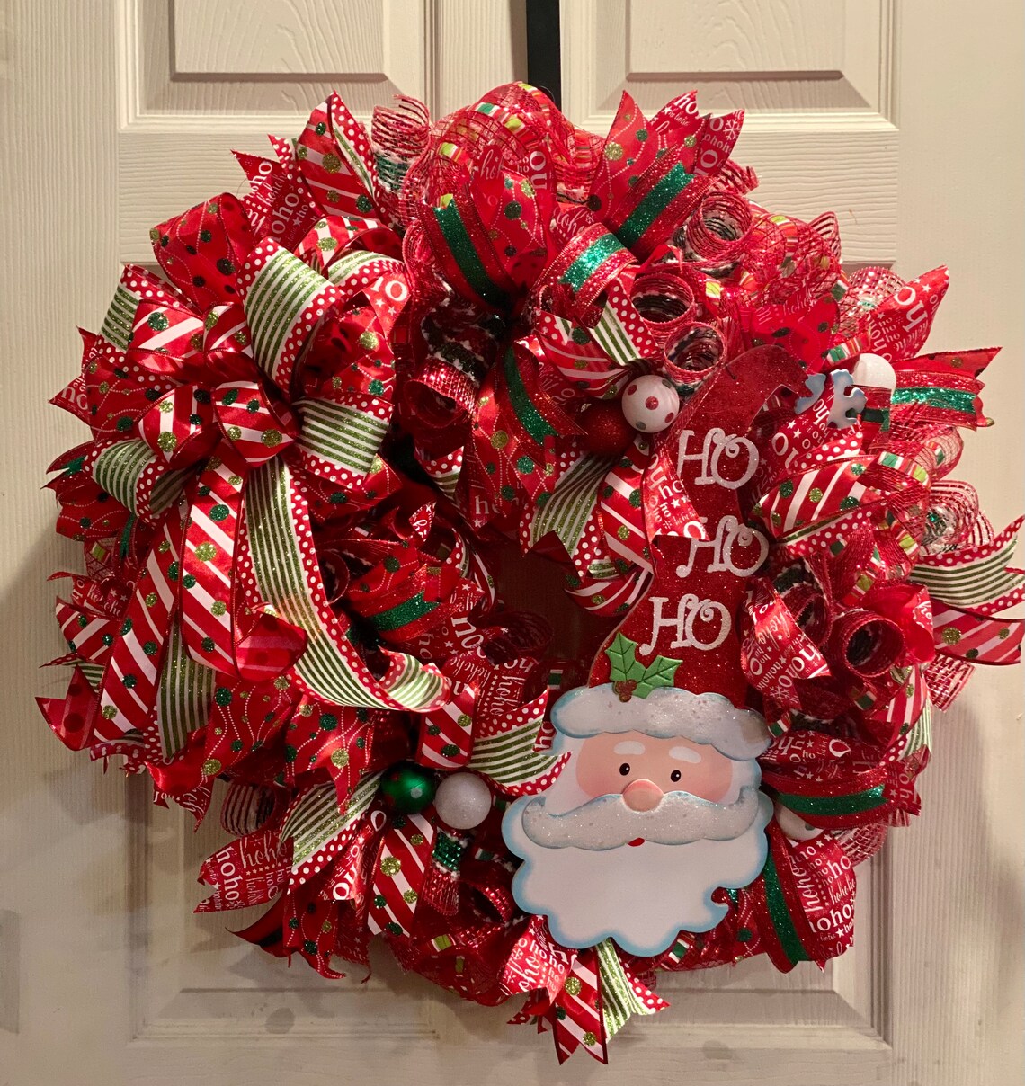 Deco Mesh “ho Ho Ho Santa” - Etsy