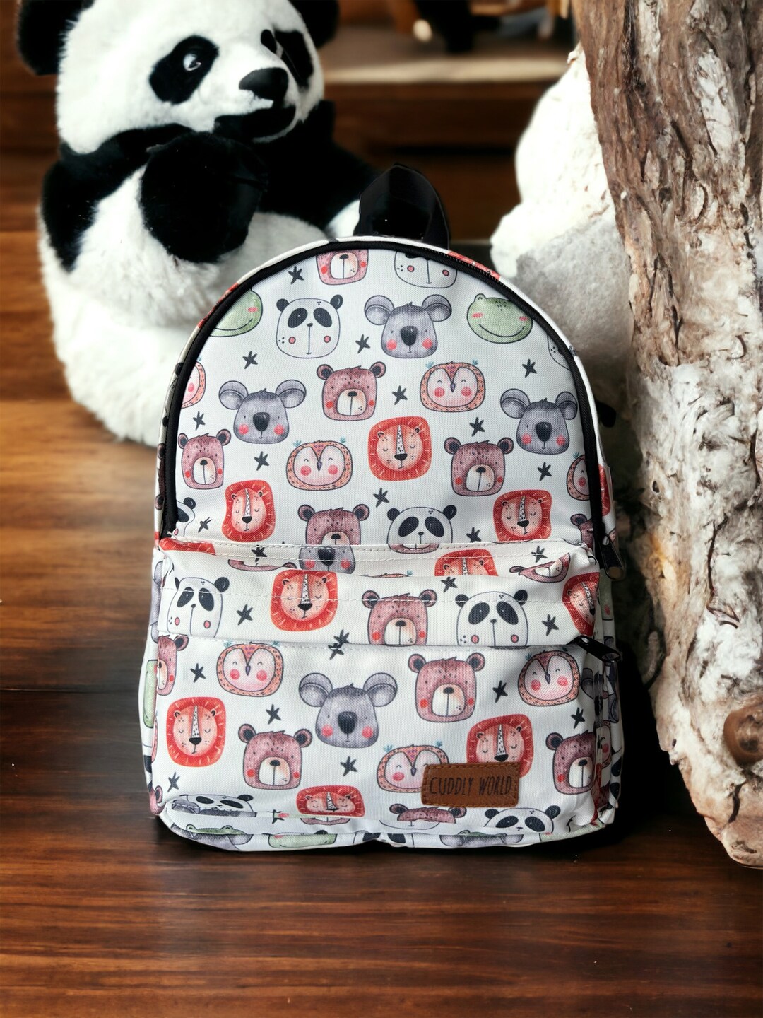 Friendly Animals School Backpack, Toddlers Backpack, Top Handle Zippy ...