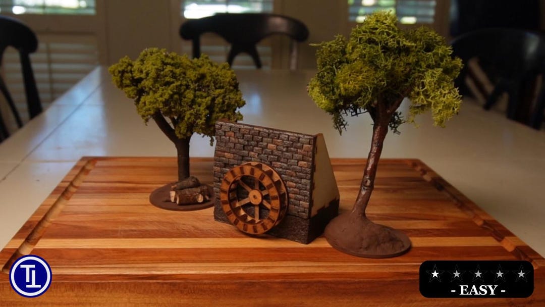 Diorama and Tabletop Gaming Water Wheel Kit - Laser Cut Water Wheel ...