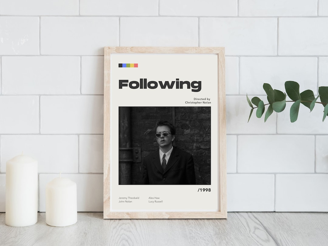 Following - Poster Digital Download / Vintage Movie Poster / Wall Art ...