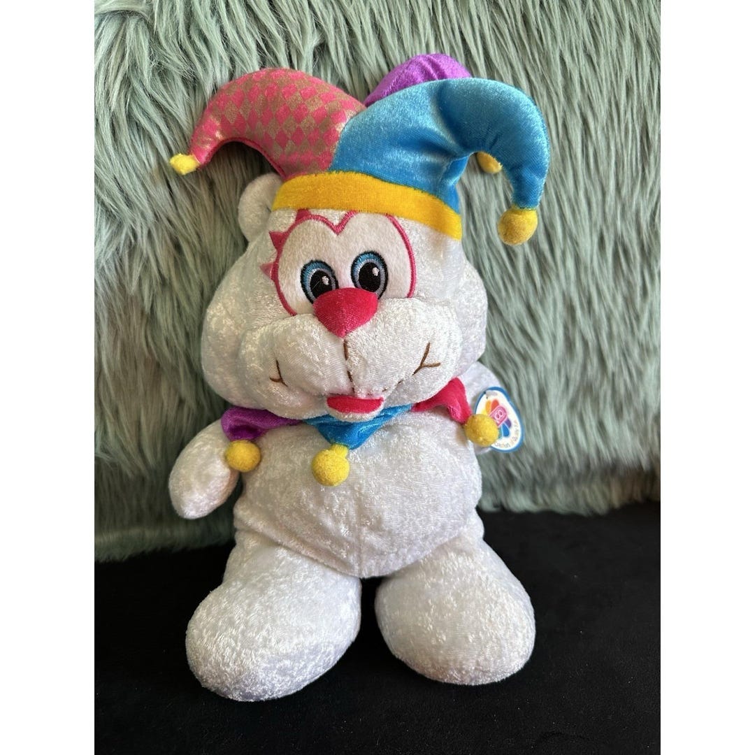 VTG Nanco Court Jester Stuffed Animal Toy Bear Plush 2007 White - Etsy