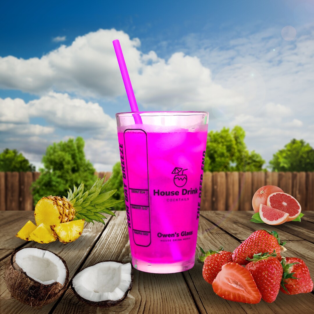 Custom Drink Recipe Glass Four Recipes - Personalize, Pour, Mix, and ...