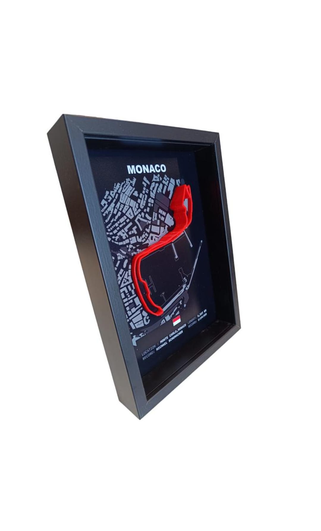 3D Monaco F1 Track Model | Framed Monte Carlo Circuit Wall Art - Etsy