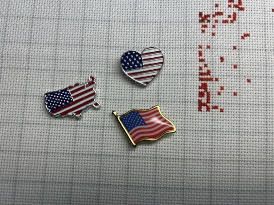 United States Flag Needle Minder - Etsy