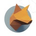 Papercraft 3d SMALL FOX HEAD Dog Paper Sculpture Diy Gift Low Poly Home ...