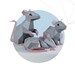 Papercraft 3d RAT MOUSE SET Low Poly Paper Sculpture Diy Gift Decor ...