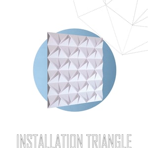 Papercraft 3D INSTALLATION TRIANGLES 2 Version Templates - Etsy