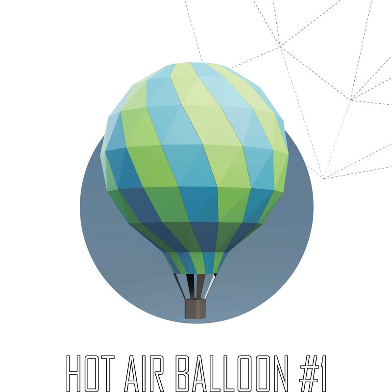 3d Hot Air Balloons - Etsy