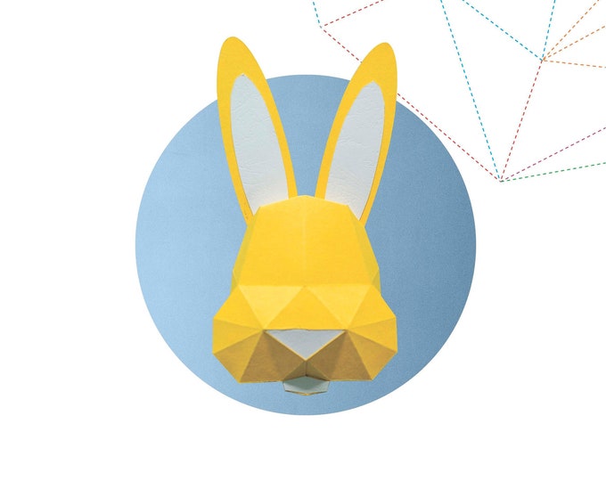 Papercraft 3d BABY RABBIT BUNNY Hare Pepakura Small Figure Kids ...
