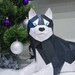 Papercraft 3D LYING HUSKY DOG Puppy Pepakura Pdf Template Low - Etsy