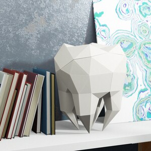 Papercraft 3D TOOTH MOLAR Dental Veneers Low Poly Paper Sculpture Diy ...